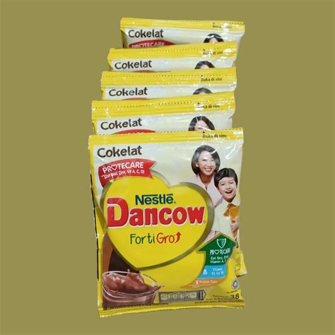 Jual Nestle Dancow Fortigro Susu COklat Gr Sachet Shopee Indonesia