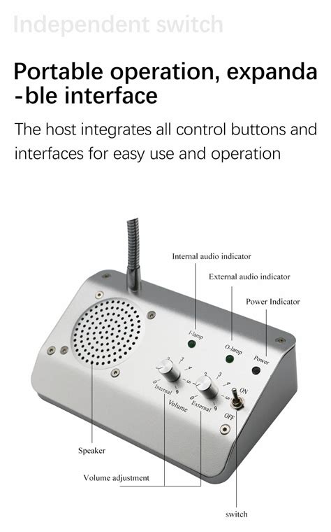 DESHUN DS Window Intercom System Two Way Intercom For Bank Counter Hospital Office Business