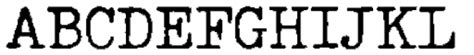 Bitmap Typewriter Jnl Font Monospaced Vintage What Font Is