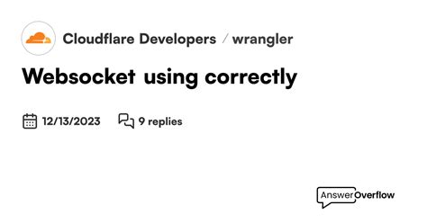 Websocket Using Correctly Cloudflare Developers