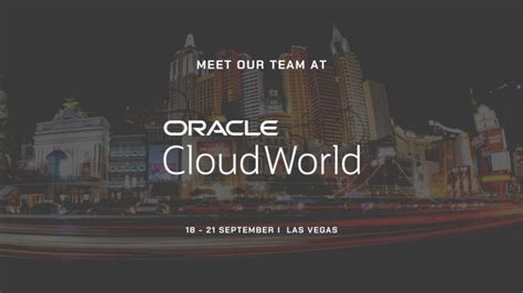 Neos On Linkedin Meet Us At Oracle Cloudworld Neos