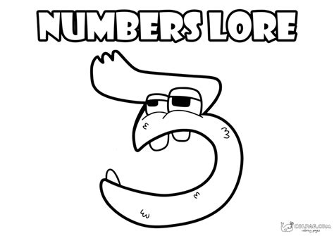 Coloring Pages Of All The Digits 0 9 Numbers Lore