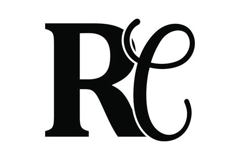 Rc Monogram Logo Design Graphic By Coloring Zone · Creative Fabrica