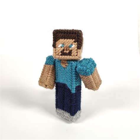 Minecraft Steve Plastic Canvas Pattern Download Pdf Gamer Desk Decor