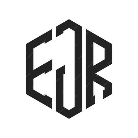 Premium Vector Ejr Logo Design Initial Letter Ejr Monogram Logo Using Hexagon Shape