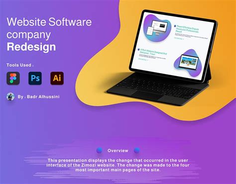 Redesigned Software Companys Website Badr Alhussini Posted On The