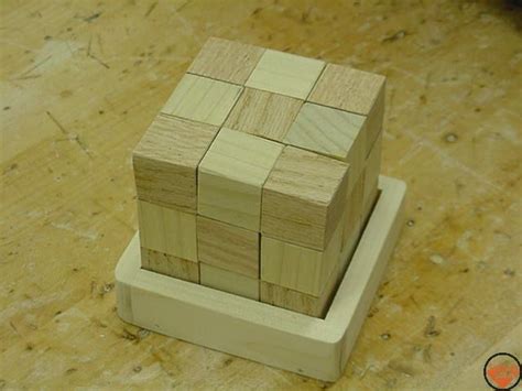 Custom Made Wooden Cube Block Puzzle By Jackman Works