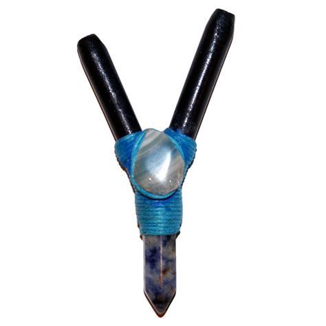 Handmade Bamboo Kuripe With A Blue Stone Ayahuasca Gear