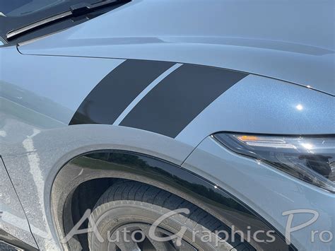 2021 2026 Ford Mustang Mach E Hood Decals Fender Stripes Double Bar Breaker Vinyl Graphics