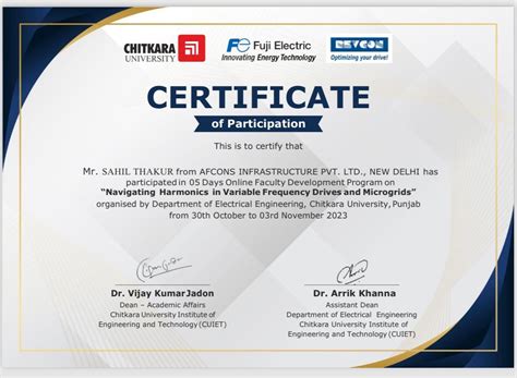 Sahil Thakur On Linkedin Delighted To Have Attended The Enriching 05
