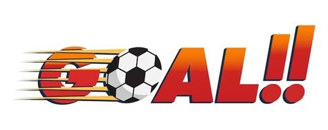 공 아이콘 만화 테마 노란색과 빨간색 색 벡터 일러스트 레이 션 Eps10 목표 축구 축구 프리미엄 벡터