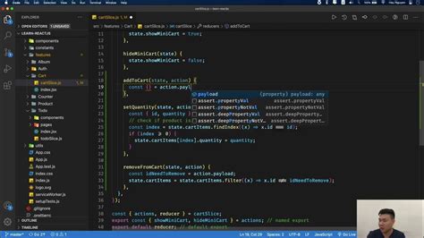 reactjs 18 03 tạo actions cho cart items youtube