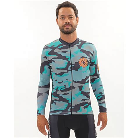 Blusa Bike Tour Masculina Manga Longa Camouflage Sportaholics