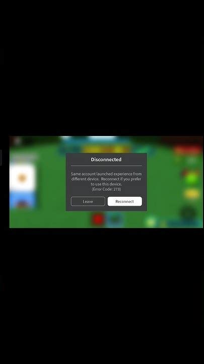 Roblox Error Code 273 273 Short Youtube