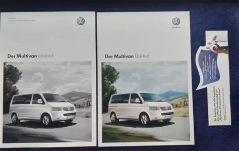 Vw Bus T5 Multivan United Prospekt 5 2008 Preisliste Eur 9 99