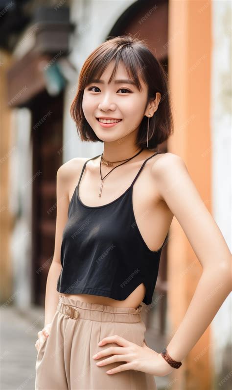 Shot Of Japanese Girl Model Generative Ai Premium Ai Generated Image