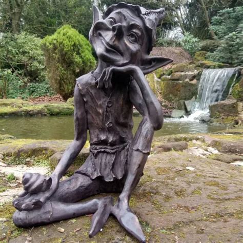 Outdoor Garden Decorative Metal Carving Pixie Statue Cast Bronze Copper Elf Sculpture Bronze