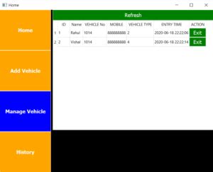 Python Vehicle Parking Management System Free Source Code