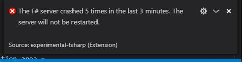 F Server Crashes After Startup · Issue 1127 · Ionideionide Vscode
