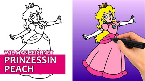 Wie Man Prinzessin Peach Zeichnet Einfaches Zeichen Tutorial YouTube