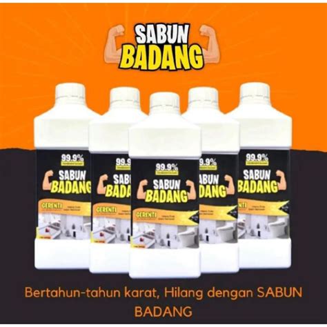 Sabun Badang Viral Stain Remover Pencuci Lantai Tandas Dinding Mozek Hilangkan Karat