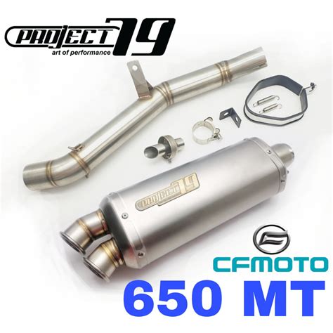 Project79 Exhaust Cf Moto 650 Mt Slip On Stainless Qpm13 Muffler V