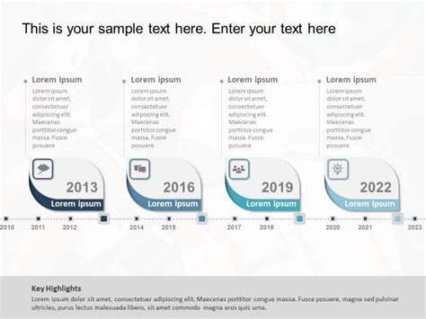 Year Based Milestone Timeline Template For PowerPoint