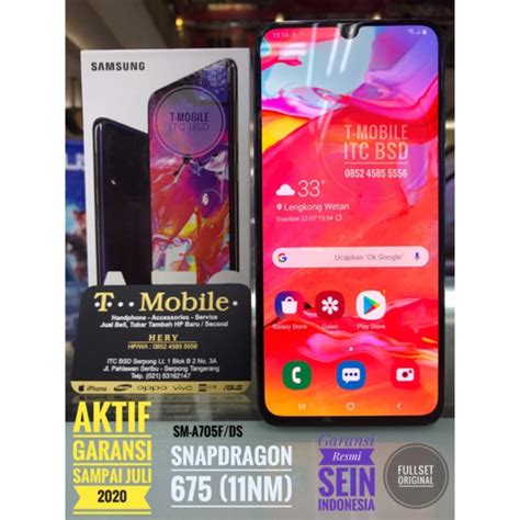 Jual Samsung Galaxy A70 6gb128gb Sm A705fds Non Minus Fullset