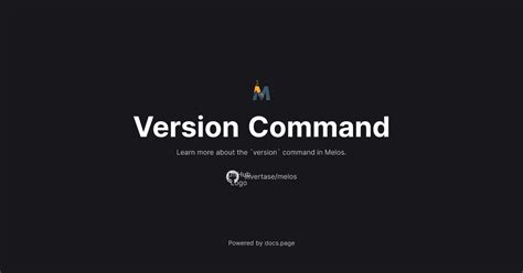 Version Command