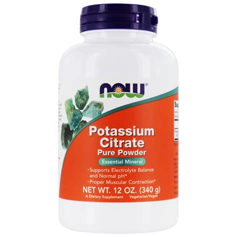 Now Foods Potassium Citrate Pure Powder 12 Oz160882 Shopee Thailand