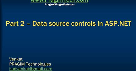 Sql Server Net And C Video Tutorial Part 2 Data Source Controls