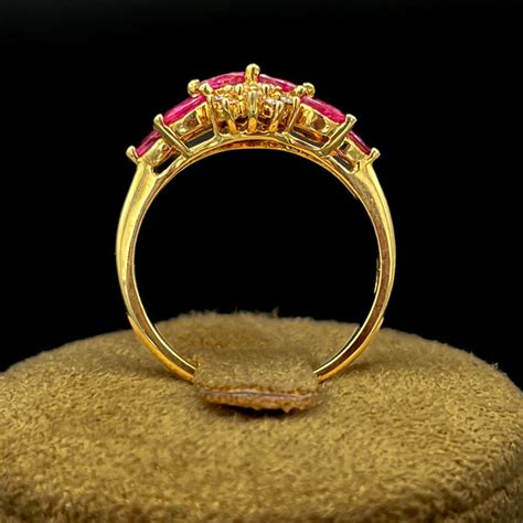 Proantic Marquise Ruby And Diamond Ring