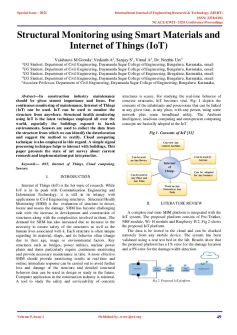Pdf Structural Monitoring Using Smart Materials And Internet Of