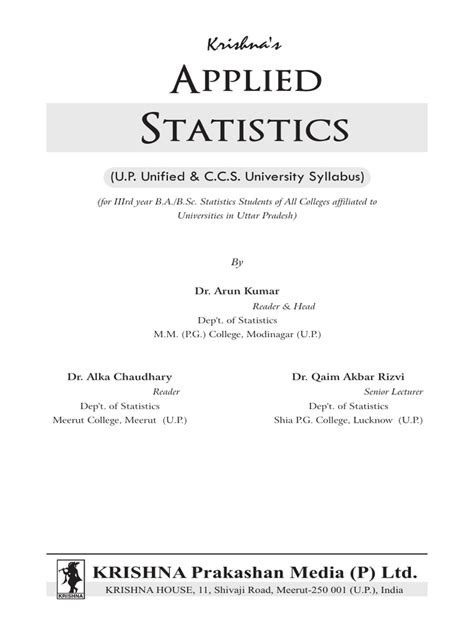 applied statistics pdf cost of living business cycle