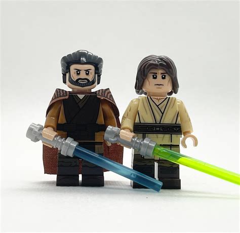 Count Dooku And Padawan Qui Gon Jinn Custom Figures Star Wars Jedi