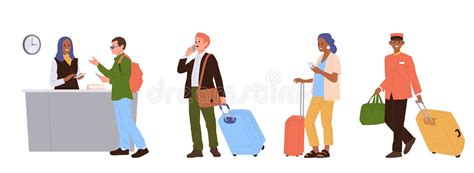 Hotel Reception Queue Stock Illustrations 37 Hotel Reception Queue