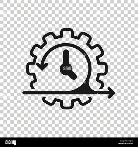 Agile Icon In Flat Style Flexible Vector Illustration On White Isolated Background Arrow Cycle