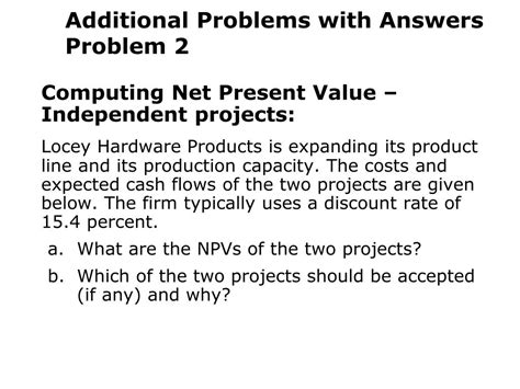PPT Additional Problems With Answers Problem 1 PowerPoint