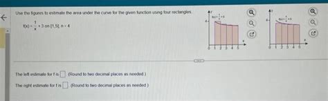 Solved Use The Figures To Estimate The Area Under The Curve Chegg
