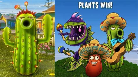 Растения против Зомби 2 Садовая Война ОБЗОР ПРОСТОГО КАКТУСА [cactus