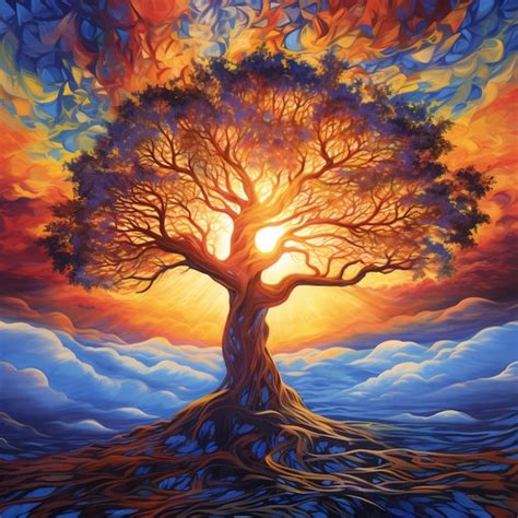 Premium Ai Image Aweinspiring Wallpaper Featuring Seraphic Sunrise