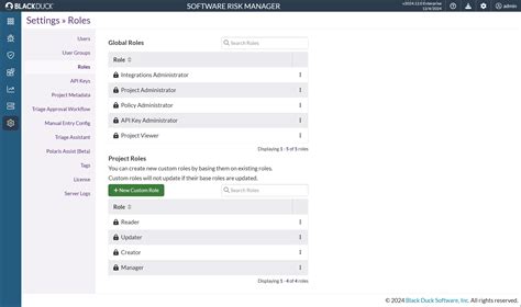 Software Risk Manager User Administration