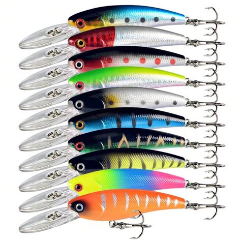 Deepwater Elongated Tongue Minnow Lure Floating Surface Topwater For