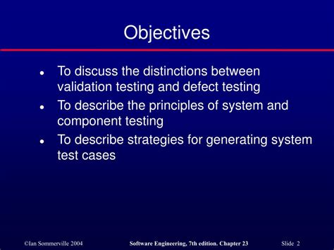 PPT Software Testing Objectives And Strategies PowerPoint Presentation ID