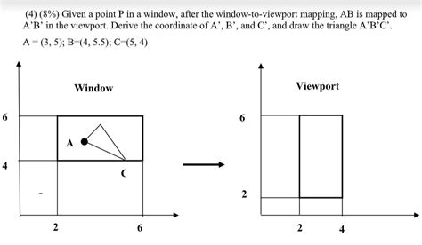 solved 4 8 ﻿given a point p ﻿in a window after the