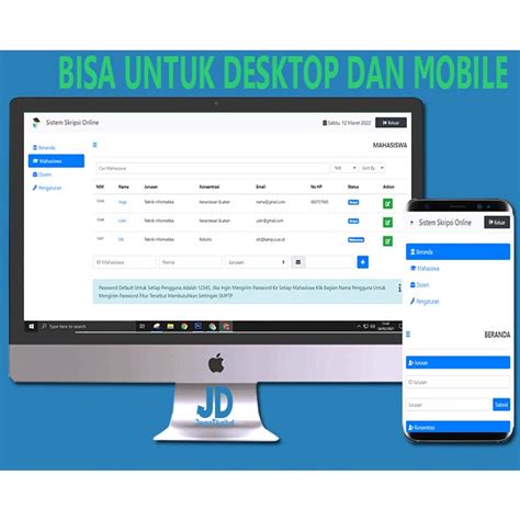 Jual Aplikasi Sistem Informasi Bimbingan Skripsi Berbasis Web Dengan