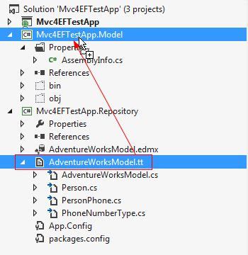 Allen Conway Separating Entity Framework POCO Classes Generated From T4 Template In VS NET 2012