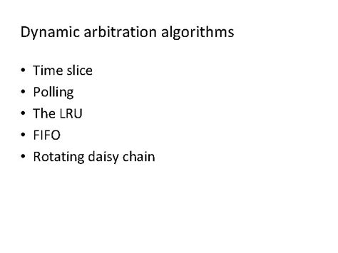 Interprocessor Arbitration Arbitration Logic Resolves Bus Conflict It