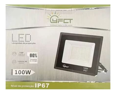 Refletor Holofote Led 100w Ip67 Smd Prova D água Bivolt Cor da carcaça