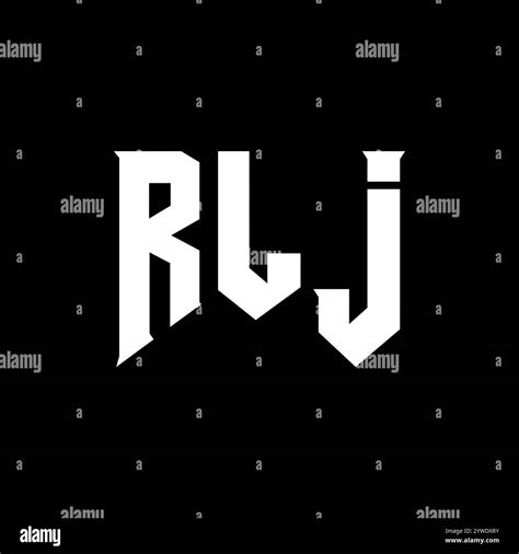 Rlj Letter Logo Design For Technology Company Rlj Logo Design Black And White Color Combination